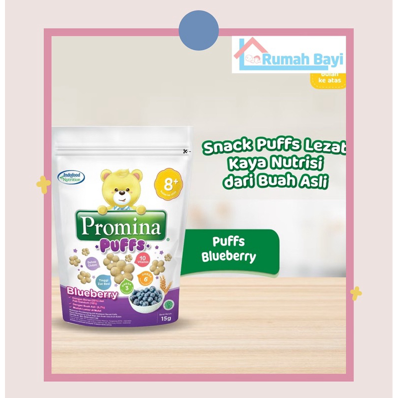 Jual PROMINA PUFFS BLUEBERRY 15g | Shopee Indonesia