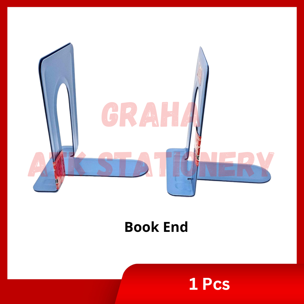 Jual [1 Set] Pembatas Buku Besi / Penyangga Buku / Book End Murah ...