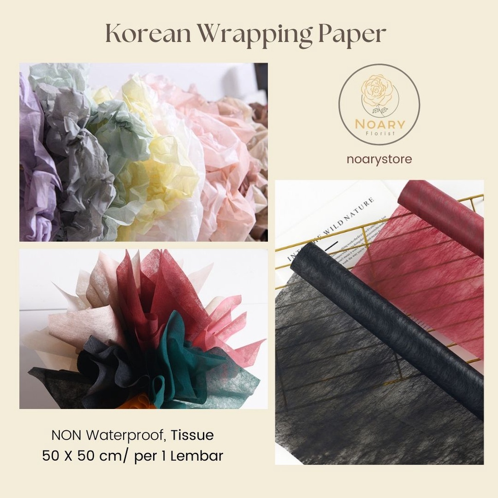 Jual KOREAN WRAPPING PAPER / Cotton Roll / Kain Roll / Tissue Paper ...