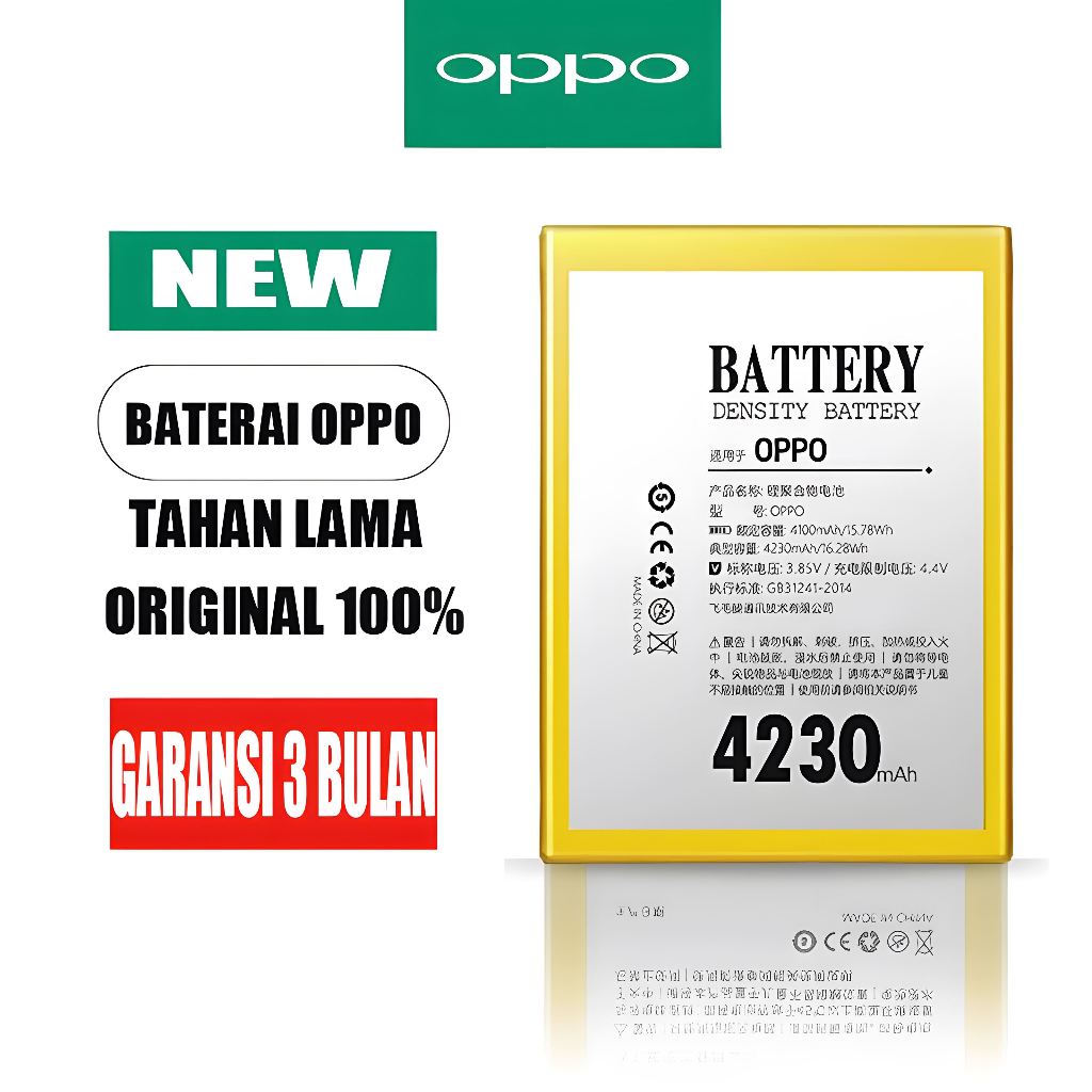 Jual Baterai Batre Oppo A37 A57 A39 A3S A5S A7 A12 A31 2020 A11K F1S F3 ...
