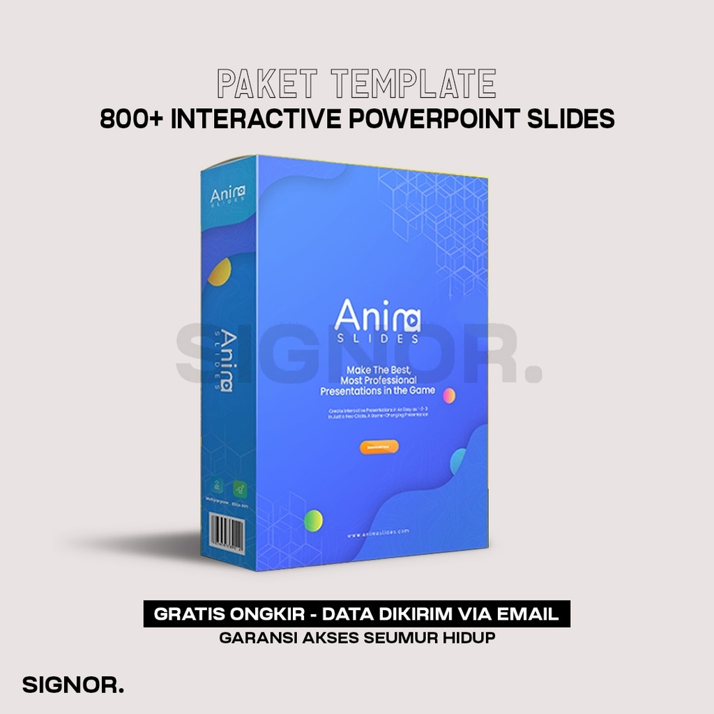 Jual [T8476] 800+ Powerpoint Slides PPT Template Premium - Template Presentasi Anima Slides ...