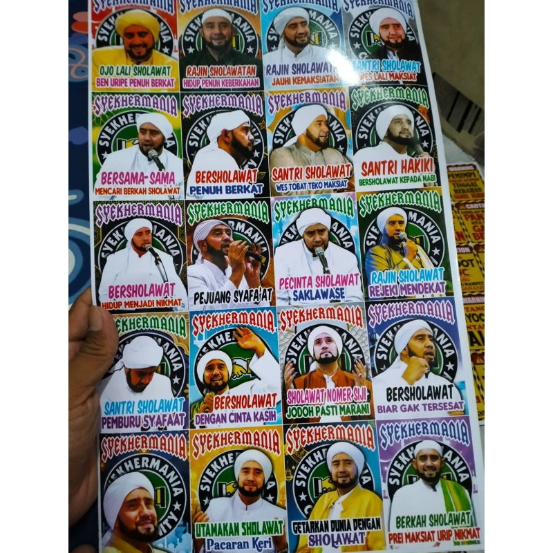 Jual 1lembar stiker sholawat Syekhermania | Shopee Indonesia