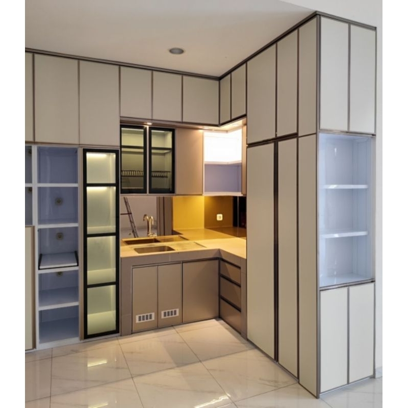 Jual custom kitchen set alumunium tipe premium | Shopee Indonesia