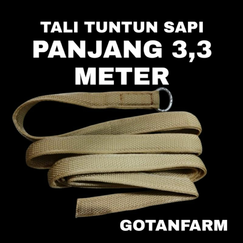 Jual TALI TUNTUN SAPI PANJANG 3,3 METER MODEL TAHU JADI LEBIH LENTUR ...
