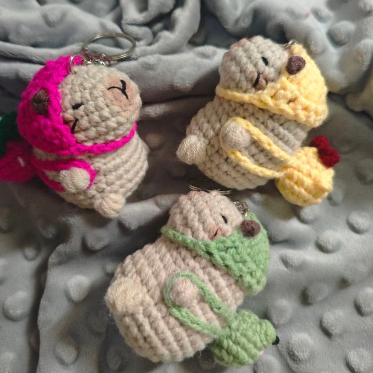 Jual Adharaa Craft - Amigurumi, Gantungan kunci dan tas rajut, Capybara ...