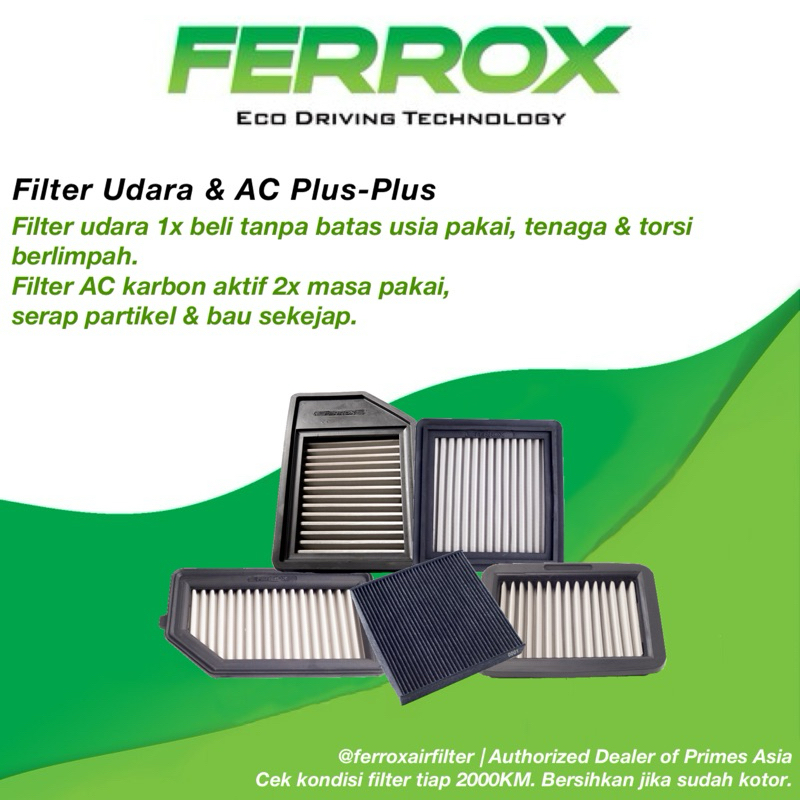 Jual FERROX Filter Udara & AC Honda Jazz City FREED GD3 GE8 GK5 GD8 GM2 ...