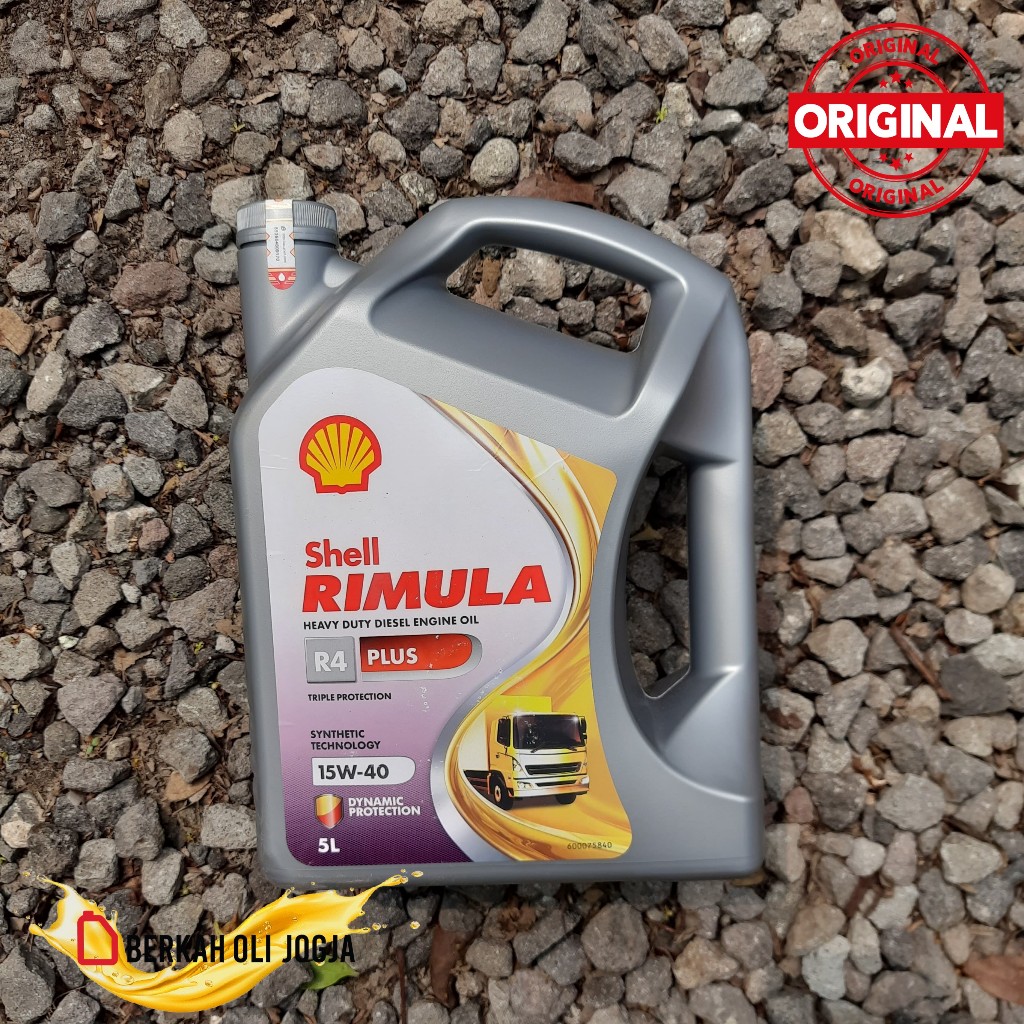 Jual SHELL RIMULA R4 Plus 15W-40 (5L) ORIGINAL | Shopee Indonesia