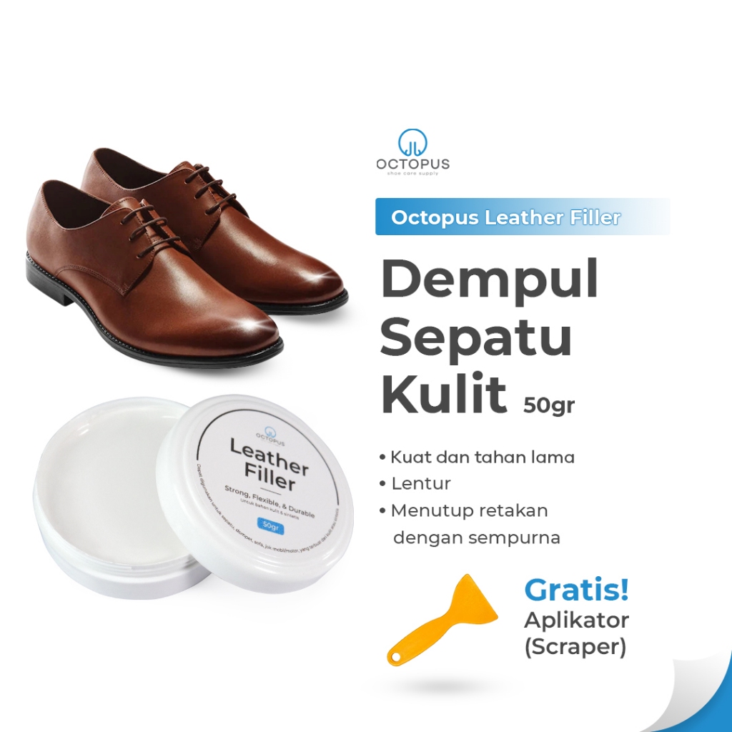 Jual Octopus Leather Filler Dempul sepatu kulit retak mengelupas ...