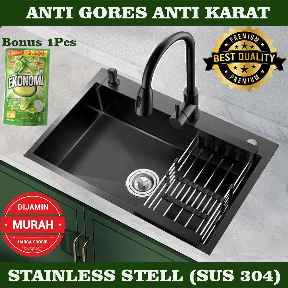 Jual Paket Kitchen Sink Modern Tempat Cuci Piring Wastafel Bak Cuci ...