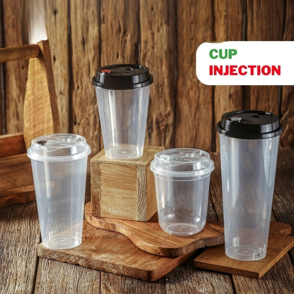 Jual [25PCS] Gelas Cup Injection 12oz Oval 380ml Gelas Injection 12oz ...