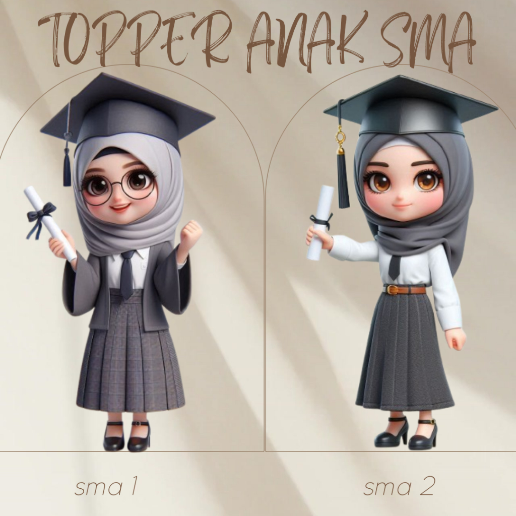 Jual Topper Wisuda Anak SMA / Topper Untuk Wisuda / Topper Termurah dan ...