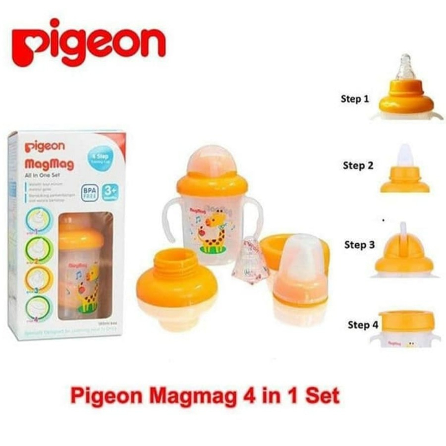 Jual Pigeon Baby MagMag Training Cup All In One Set | Step 1 2 3 4 ...