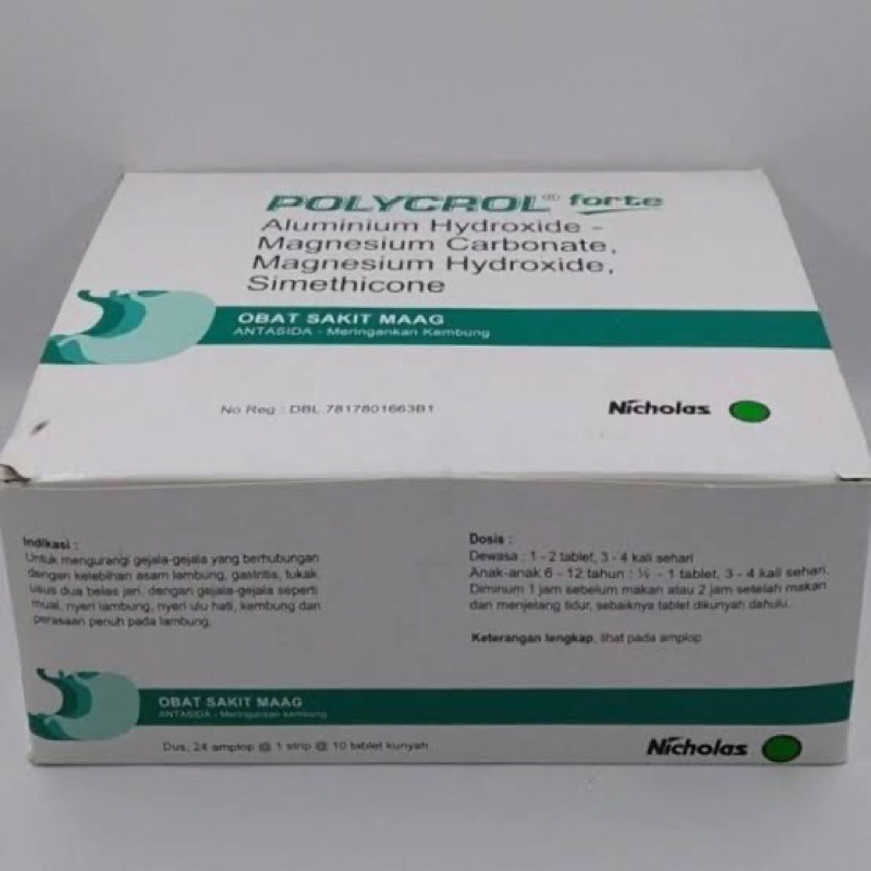 Jual Polycrol Forte Tablet 1 Box Isi 24 Strip (240 Tablet) | Shopee ...