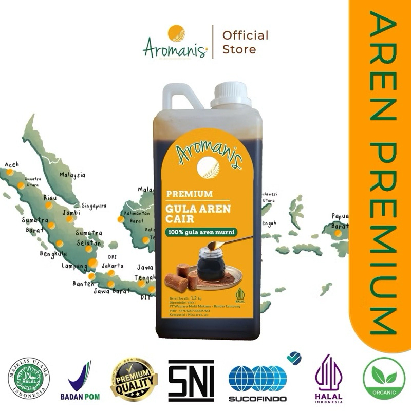 Jual Gula Aren Cair premium Aromanis - palm sugar liquid 1.2kg | Shopee ...