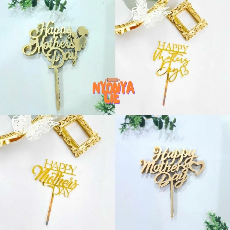 Jual CTM07 Cake Topper Spesial Hari Ibu Mama Mum Mom Mother's Day ...
