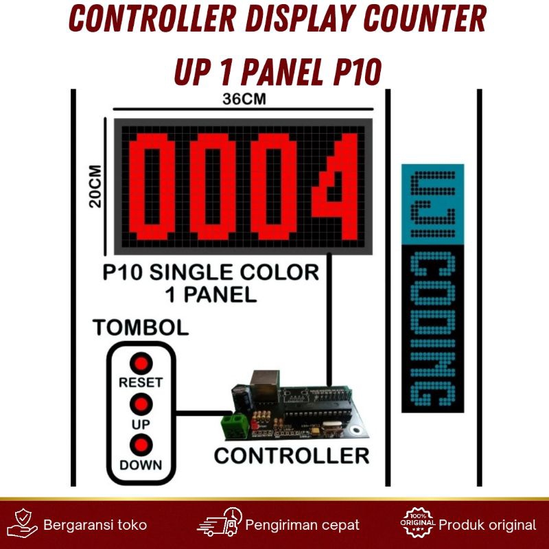 Jual Controller Display Counter UP 1 PANEL P10 | Shopee Indonesia