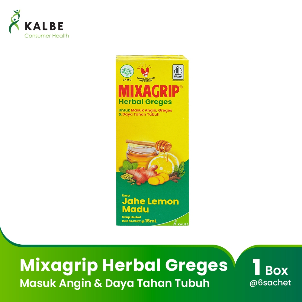 Jual Mixagrip Herbal Greges - 1 Box (isi 6 sachet) | Shopee Indonesia