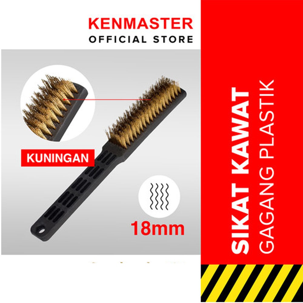 Jual SIKAT KAWAT BAJA KUNINGAN BESAR GG PLASTIK kenmaster SIKAT KAWAT 8 ...