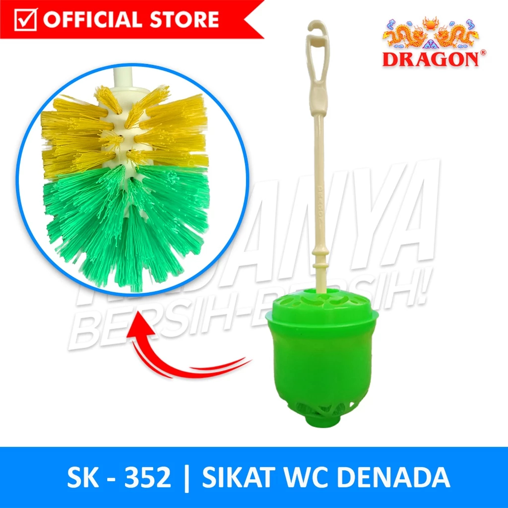 Jual Sikat WC Bulat Gagang panjang dengan tempat - Dragon Sk352 ...