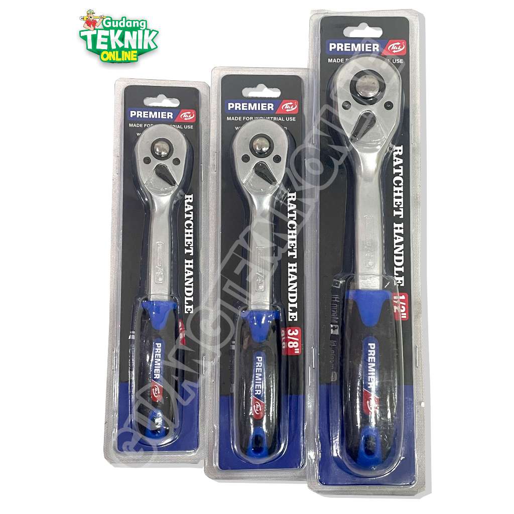 Jual HL Gagang Kunci Sok 1/4" 1/2" 3/8" HNL H&L HL / Rachet Ratchet Kunci Handle Karet Shock ...