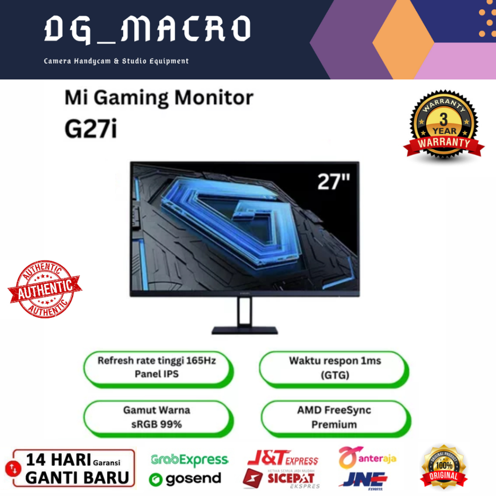 Jual Xiaomi Mi Monitor Gaming G27i 27 Inch Full HD 1080P 165Hz IPS FHD ...