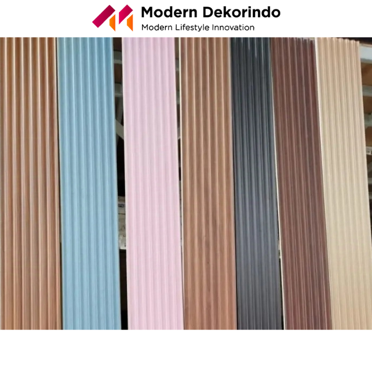 Jual WPC Panel Model Cekung 1 Meter | Kisi-kisi WPC Panel PVC | Panel ...