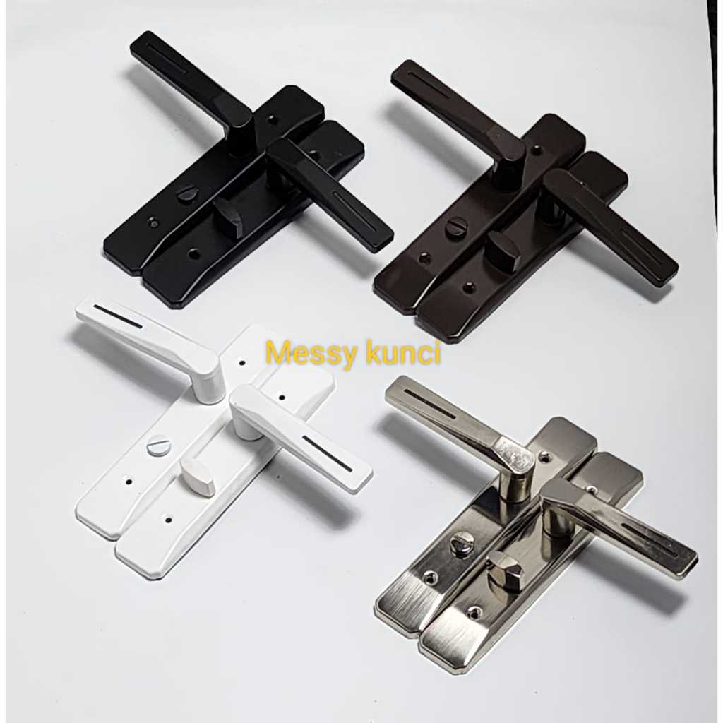 Jual Kunci Pintu Kecil Fullset Handle Kamar Mandi Door Lock - Putih ada ...