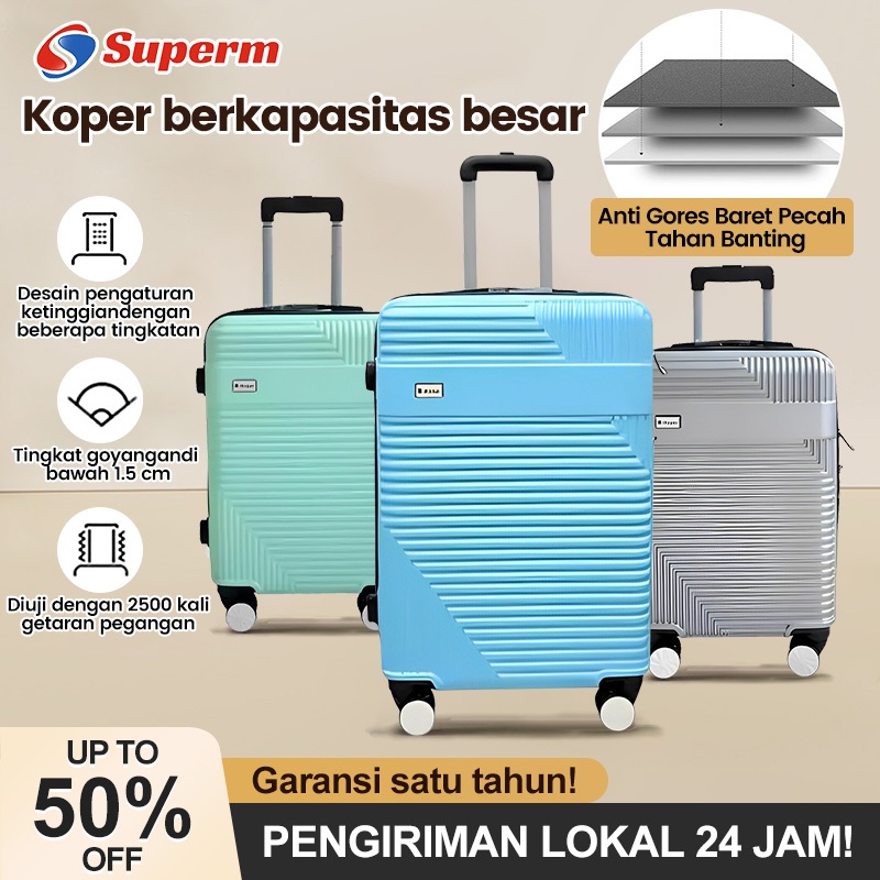 Jual Koper berkapasitas besar【24 inci】/Fiber Koper/Ukuran Cabin Pesawat ...