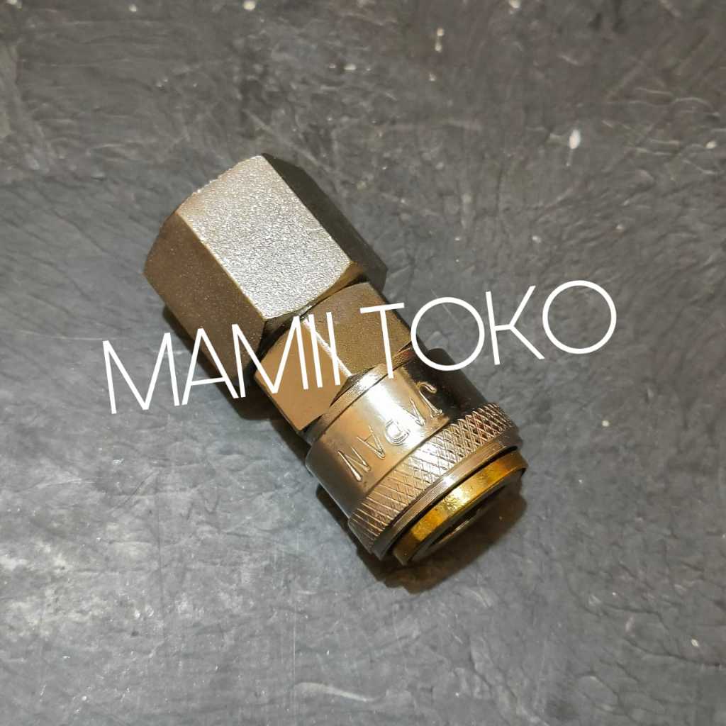 Jual Quick coupler angin SF 40 drat dalam 1/2 one hand touch kopler ...