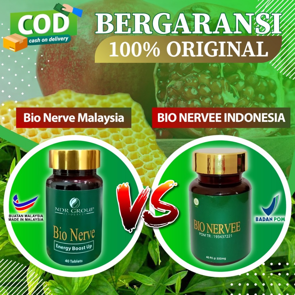 Jual Bio Herbal Nerve Nervee 100% Original Malaysia Dan Bpom Indonesia ...