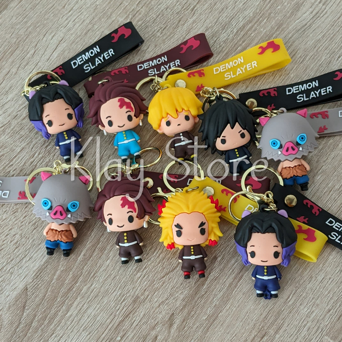 Jual Gantungan Kunci Demon Slayer Karakter Shinobi Zenitsu Inosuke ...