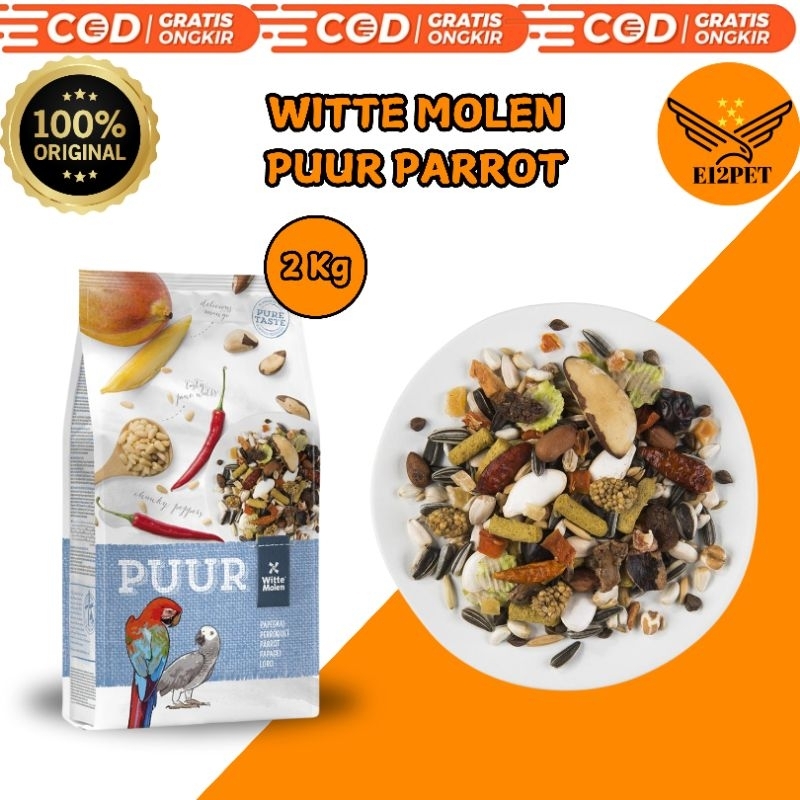 Jual Puur Parrot 2kg Birdfood Parrot Makanan Burung Parrot | Shopee ...