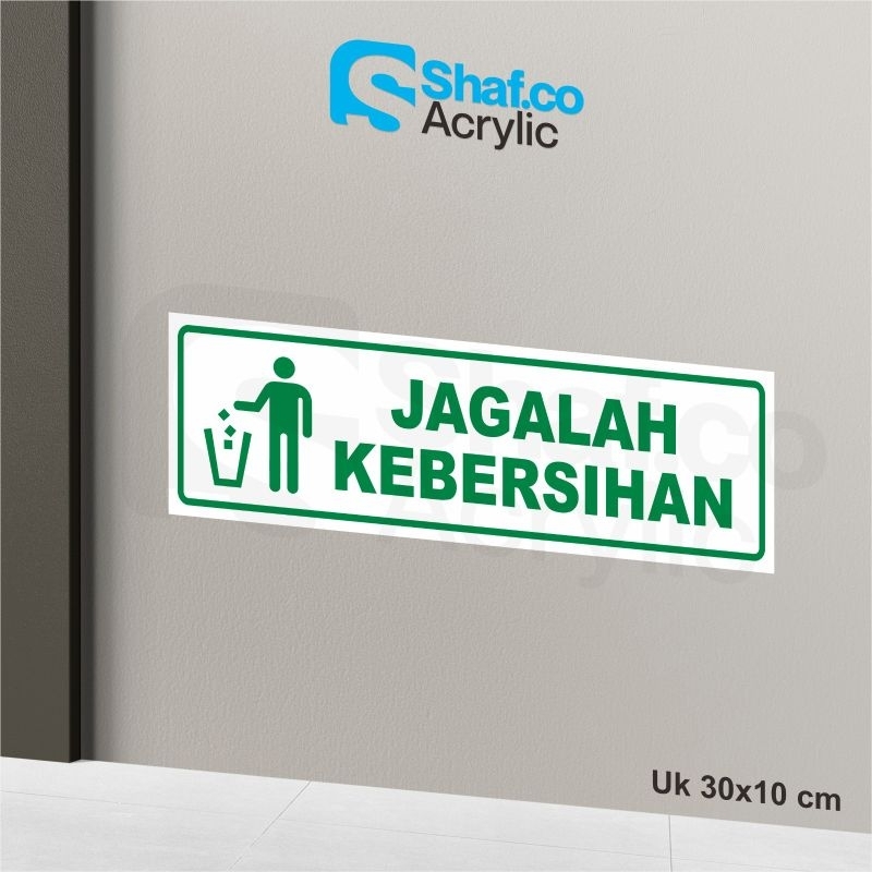 Jual STICKER JAGALAH KEBERSIHAN // STIKER // RAMBU-RAMBU | Shopee Indonesia