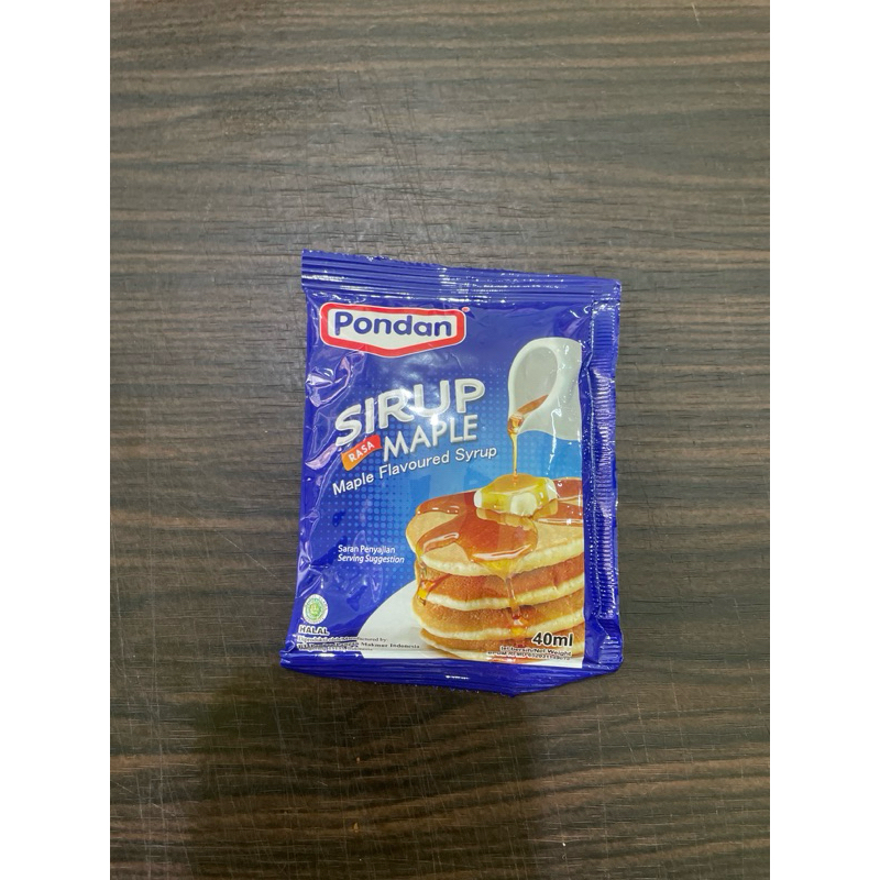 Jual pondan maple sirup kemasan 40ml | Shopee Indonesia