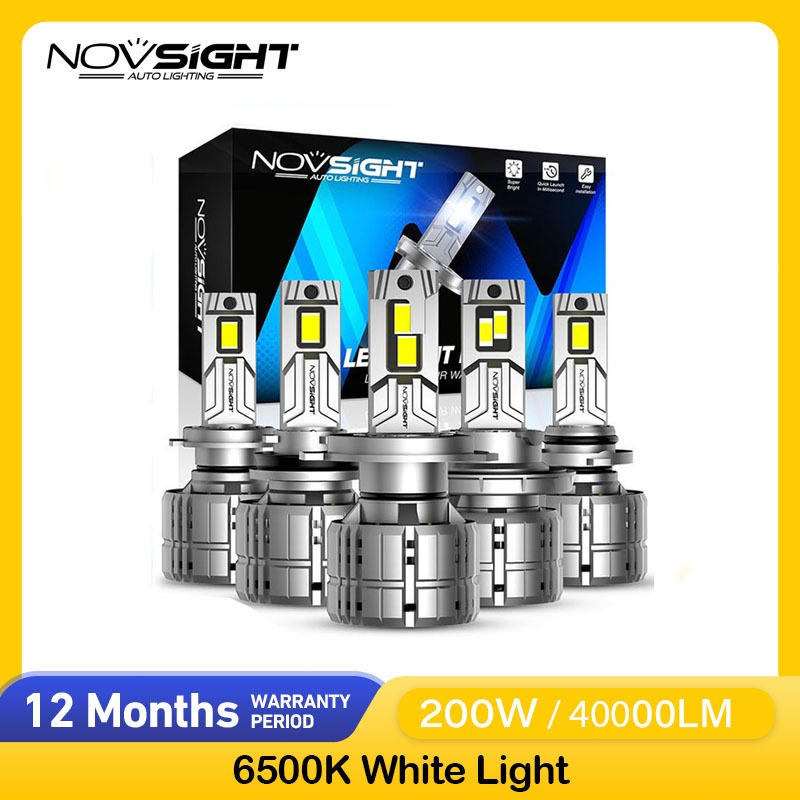 Jual Novsight N60 200W 40000LM 6500K Lampu LED Mobil Headlight Dan Foglight High Power H4 H11 ...