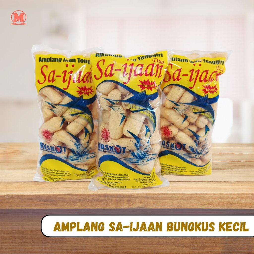 Jual Amplang Ikan Tenggiri Merek Saijaan kemasan plastik kecil | Shopee ...