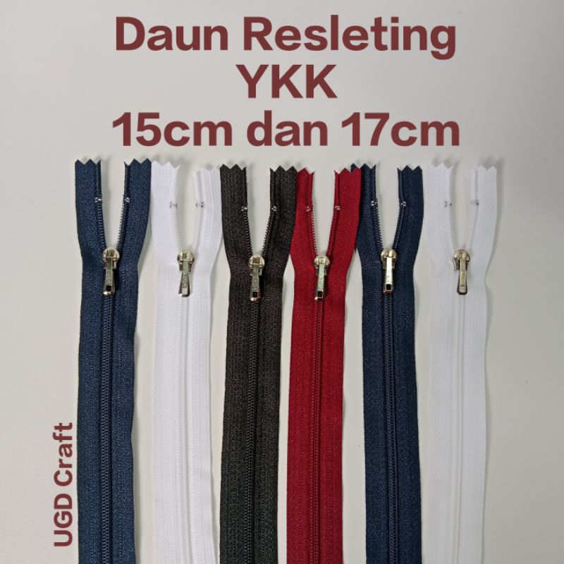 Jual Daun Resleting YKK CFC-39 15cm dan 17cm (1pcs) | Shopee Indonesia