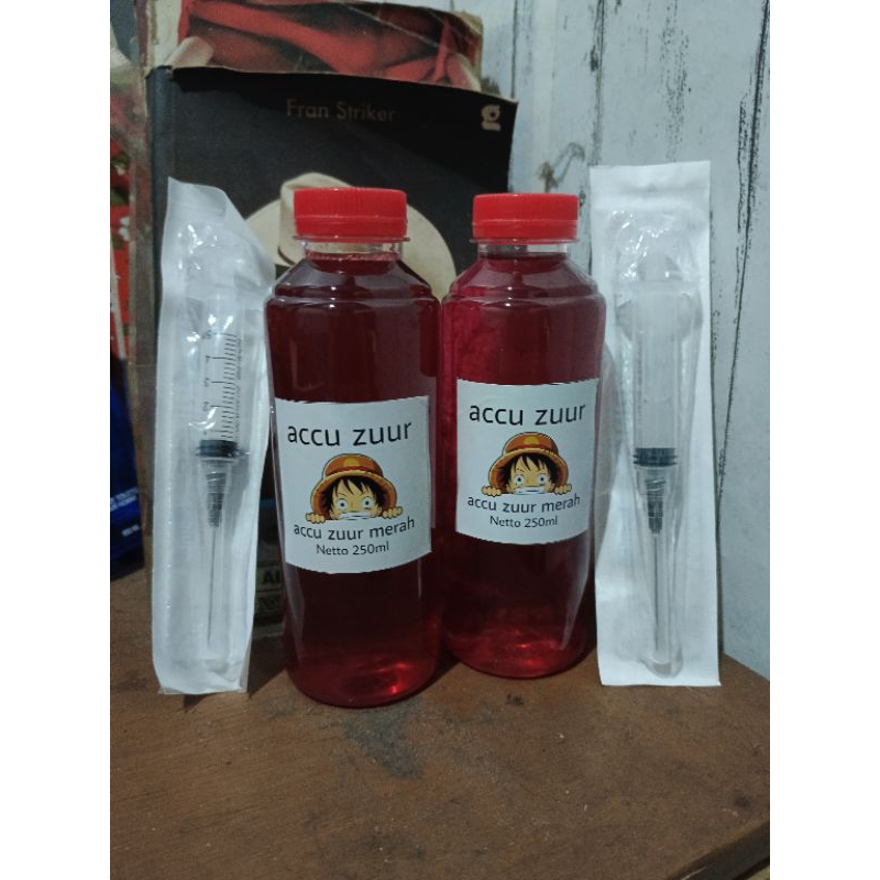 Jual Air accu merah. Air aki kering yang drop/tekor (free 2 pcs ...
