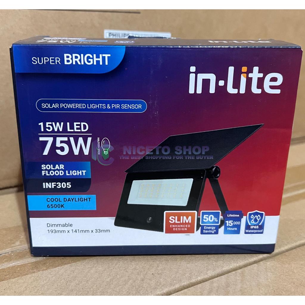 Jual Inlite Lampu Energi Solar Flood Light INF305 15W Putih / Kuning | Shopee Indonesia
