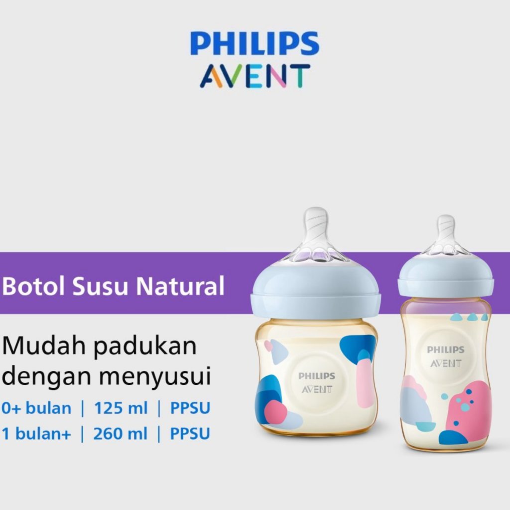 Jual Philips Avent Natural PPSU Baby Bottle 125ml | 260ml - Botol Susu ...