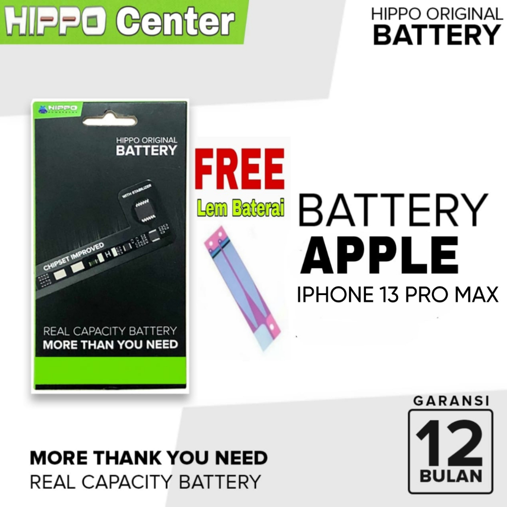 Jual Hippo Baterai iPhone 13 Promax battery hippo iPhone 13Promax ...