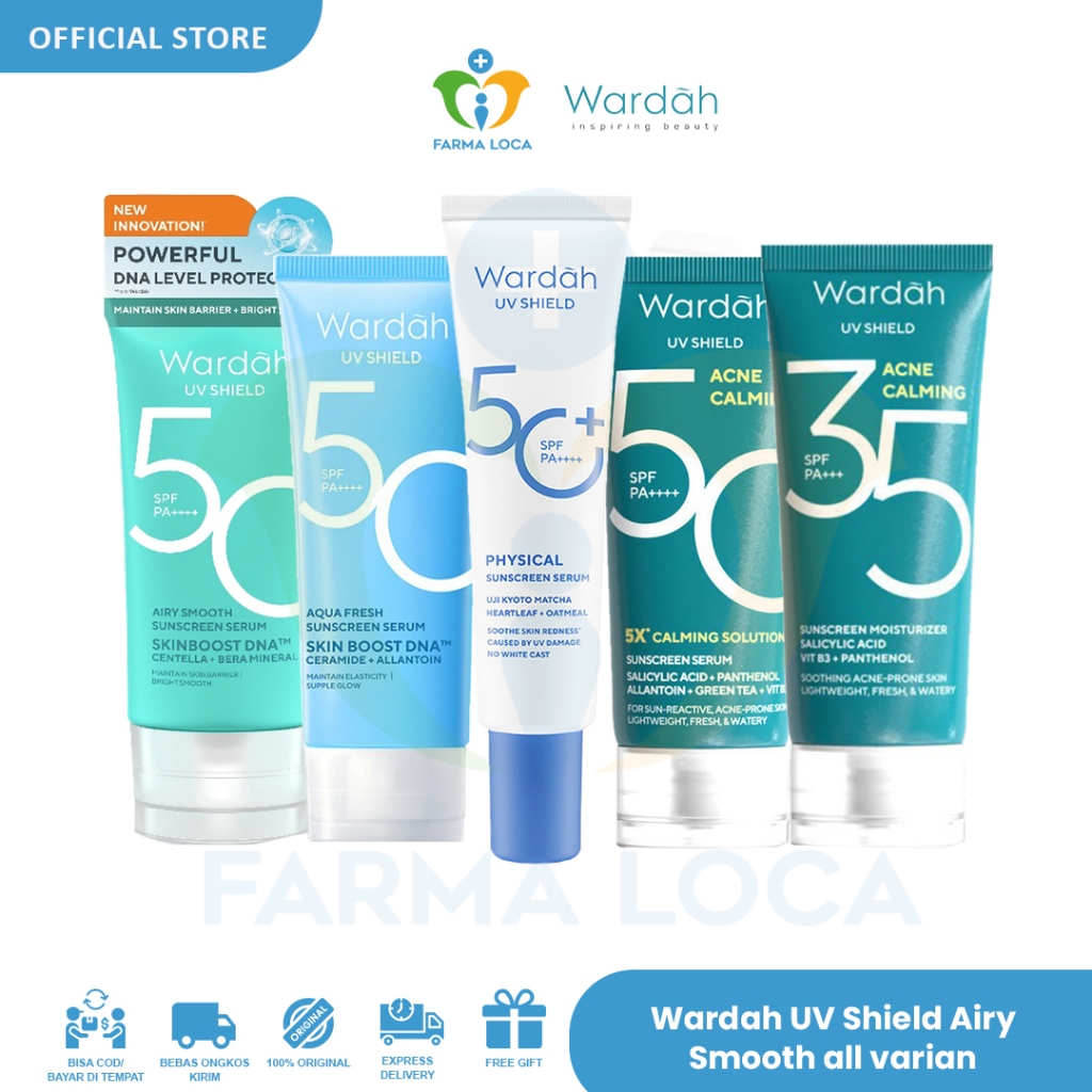 Jual Wardah UV Shield Airy Smooth | Aqua Fresh Sunscreen Serum - Acne ...