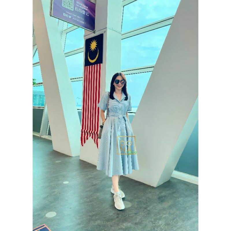 Jual [ CeciliaDonaClothing ] Rachel Dress Kasual Jalan Jalan Semi ...