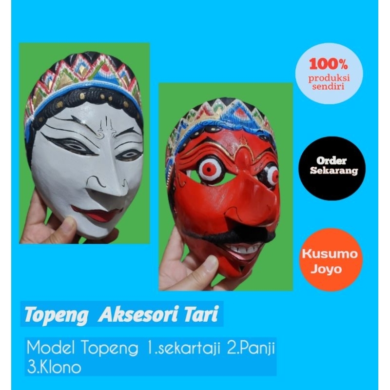 Jual Topeng Tari Panji Sekartaji Klono | Shopee Indonesia