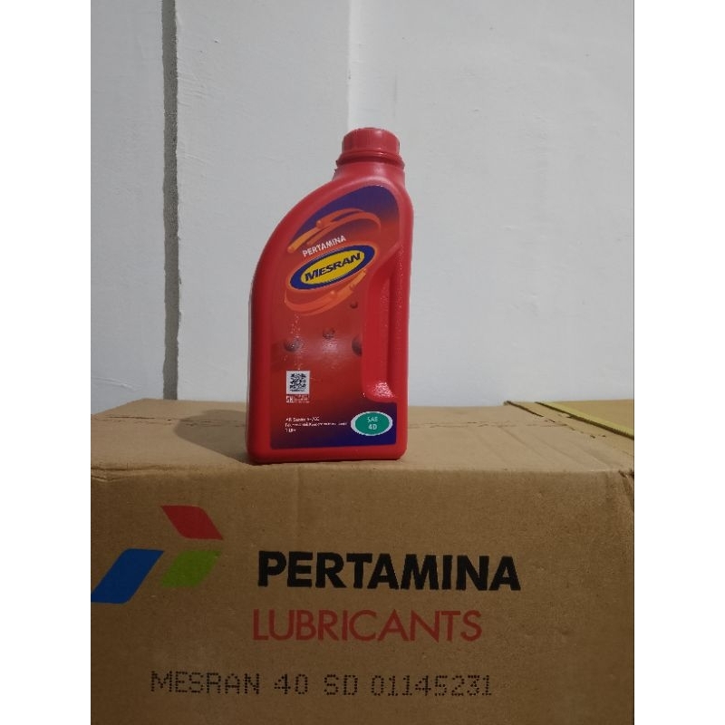Jual oli Pertamina Mesran 1L SAE 40/botol cocok untuk segala motor dan ...