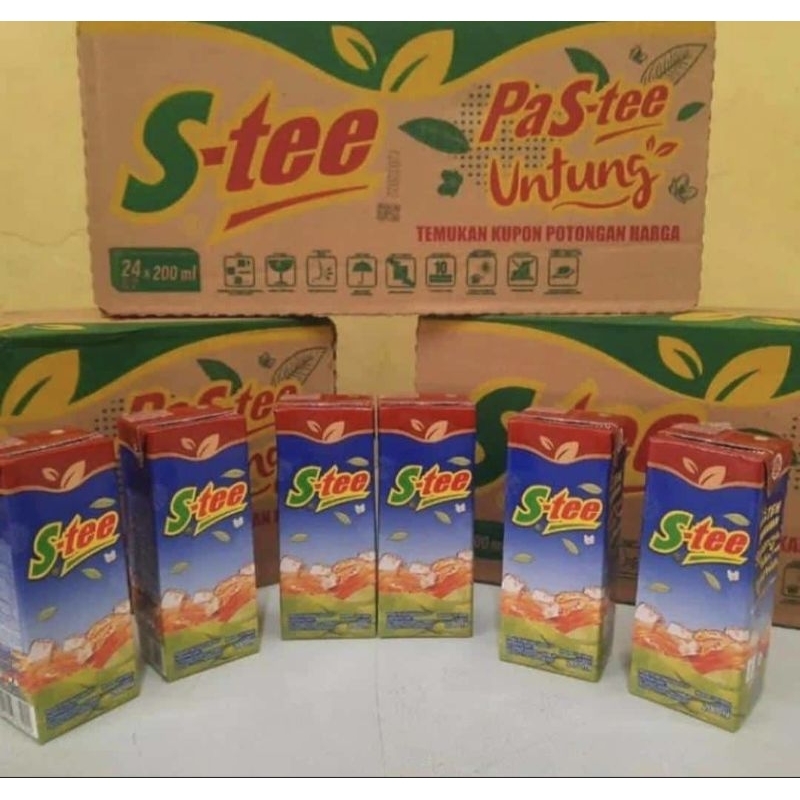 Jual S Tee 1 dus isi 24 kotak @ 200ml | Shopee Indonesia