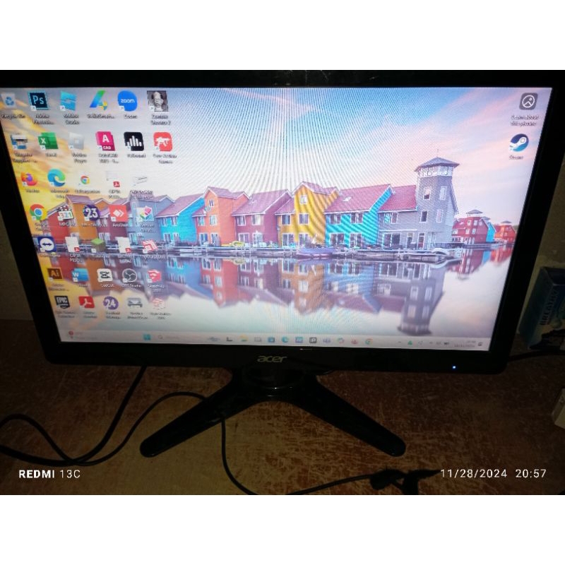 Jual Monitor LED ACER 19 inch wide screen no minus | Shopee Indonesia
