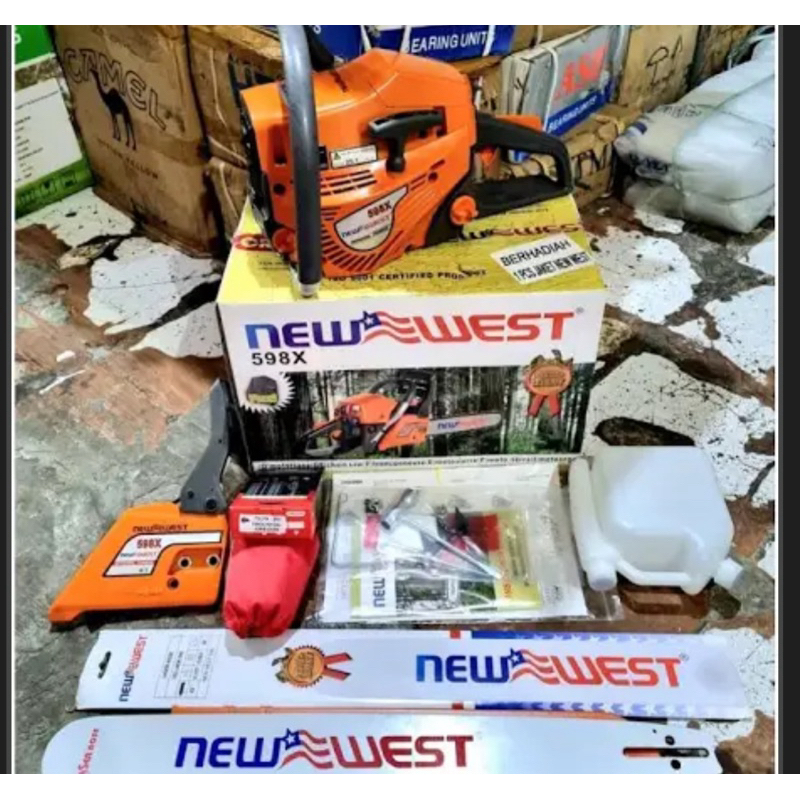Jual MESIN CHAINSAW NEW WEST ASLI 598X ORIGINAL SINSO SENSO MINI ...