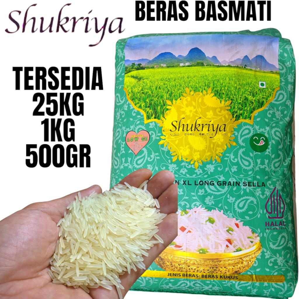 Jual Beras Basmati Premium India 25kg Ukuran XXL Panjang Asli-Basmati ...