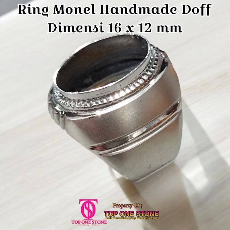 Jual [TOS] Ring Monel Handmade Doff 16 x 12 mm | Shopee Indonesia